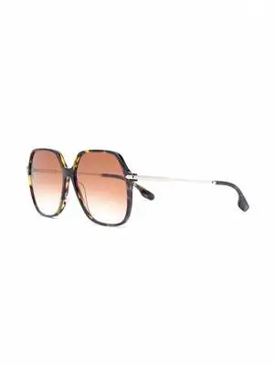 Victoria Beckham Tortoiseshell Oversized Sunglasses