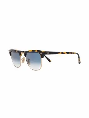 Ray-ban Clubmaster Tortoiseshell-frame Sunglasses - Brown
