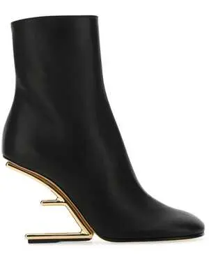 Fendi Gold Tone Boots For Women