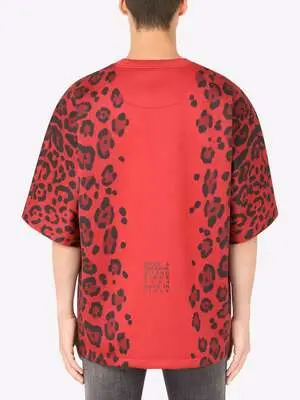 Dolce & Gabbana Leopard-print Dg Oversized T-shirt