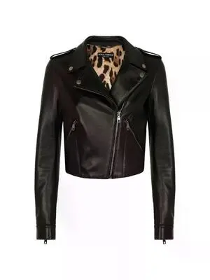 Dolce & Gabbana Leather Biker Jacket