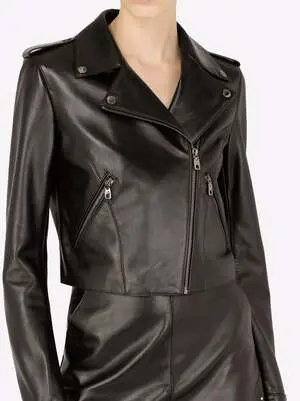 Dolce & Gabbana Leather Biker Jacket