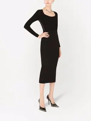 Dolce & Gabbana Scoop-neck Jumper - Black