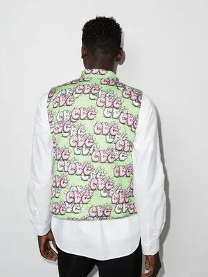 Comme Des Garçons X Kaws Cartoon Logo Gilet