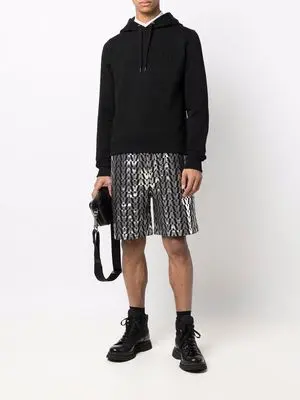 Valentino Garavani High-shine Monogram Shorts