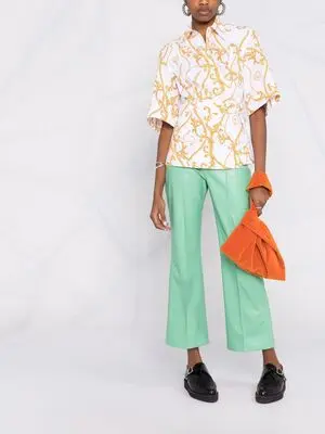 GANNI Patterned Short-sleeved Shirt