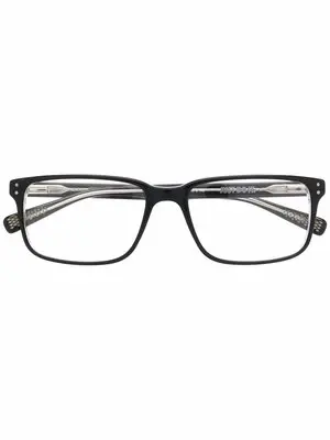 Nike Rectangle-frame Logo-print Glasses - Black