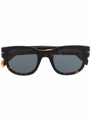 DB EYEWEAR BY DAVID BECKHAM Tortoiseshell Square-frame Sunglasses - Brown