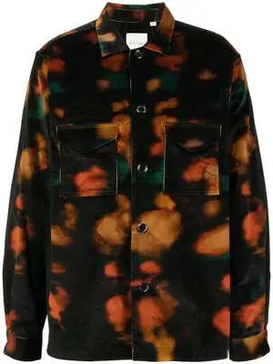 Paul Smith Tie-dye Print Corduroy Shirt - Multicolour