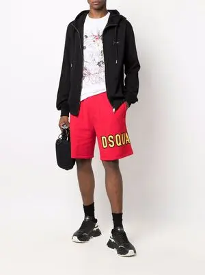 Dsquared2 Logo-print Cotton Shorts