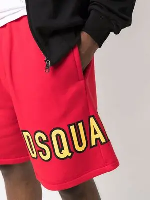 Dsquared2 Logo-print Cotton Shorts