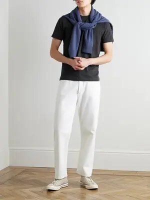 Sunspel Riviera Organic Cotton-jersey T-shirt - Gray