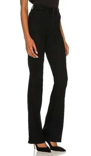 L'Agence Selma High Rise Baby Boot Jeans - Noir