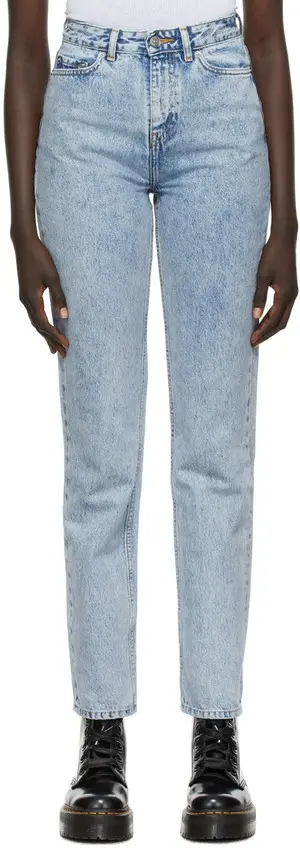 GANNI GANNI Indigo Washed Jeans - 687 Washed Indigo
