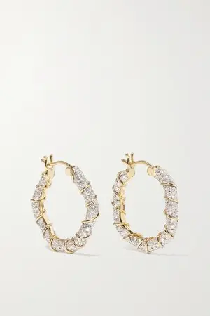 Yvonne Léon 18-karat Diamond Hoop Earrings