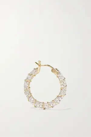 Yvonne Léon 18-karat Diamond Hoop Earrings