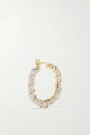 Yvonne Léon 18-karat Diamond Hoop Earrings