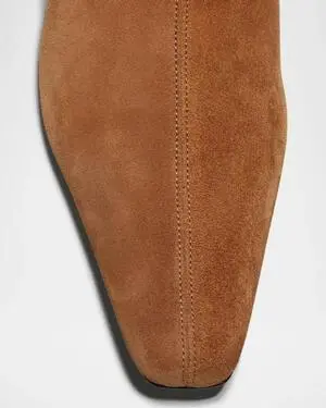Staud Wally Suede Knee-high Boots - Tan