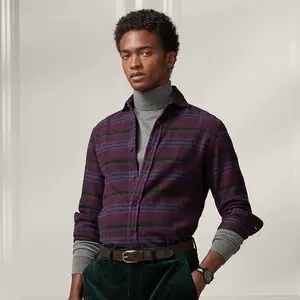 Ralph Lauren Plaid Flannel Shirt - Burgundy Multi