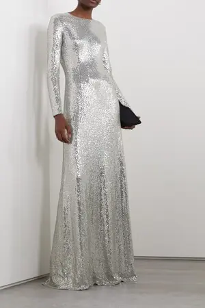 Michael Kors Sequined Jersey Gown