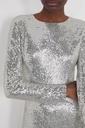 Michael Kors Sequined Jersey Gown