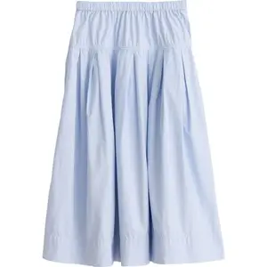 ALEX MILL Paper Poplin Pull-on Midi Skirt