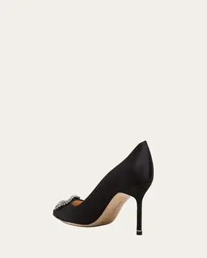 Manolo Blahnik Hangisi 70mm Pump - Flesh