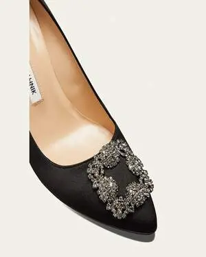 Manolo Blahnik Hangisi 70mm Pump - Flesh