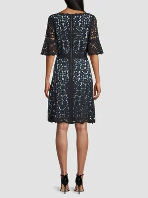 Shani Crepe Fit-&-flare Dress