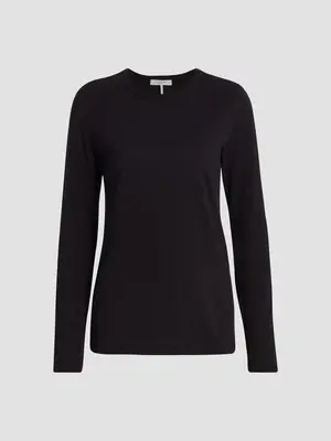 Rag & Bone Slubbed Long-sleeve Top - Black