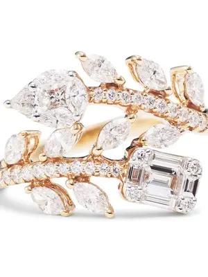 Saks Fifth Avenue Collection 14k & Multi-cut 1.04 Tcw Diamond Vine Ring
