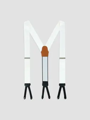 Trafalgar Leyton Formal Brace - White