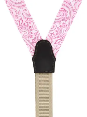 Trafalgar The Sobee Paisley Suspenders - Pink