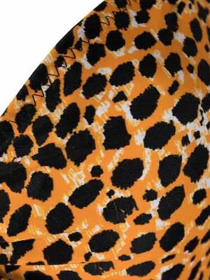 GANNI Animal-print Halterneck Bikini Top - Neutrals