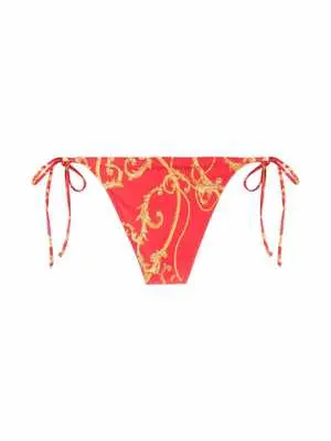 GANNI Baroque-print Bikini Bottoms