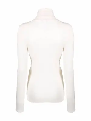 Hanro Fine-knit Polo-neck Jumper - White