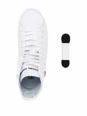 CHIARA FERRAGNI Patch-detail Lace-up Sneakers