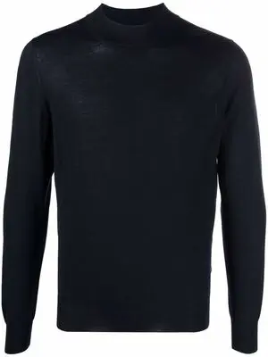 BARBA NAPOLI Crew-neck Knit Jumper - Blue