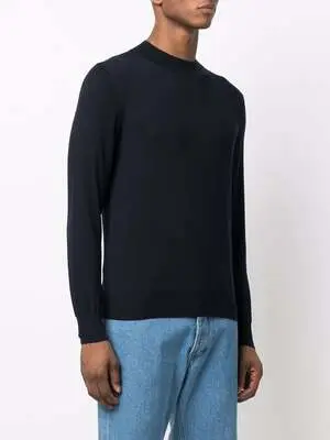 BARBA NAPOLI Crew-neck Knit Jumper - Blue