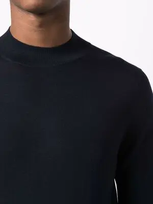 BARBA NAPOLI Crew-neck Knit Jumper - Blue