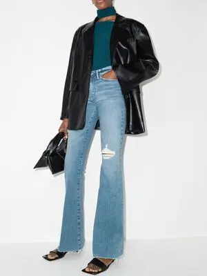 FRAME Le High Flared Jeans - Blue