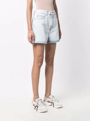 Off-White Diag-stripe Denim Shorts