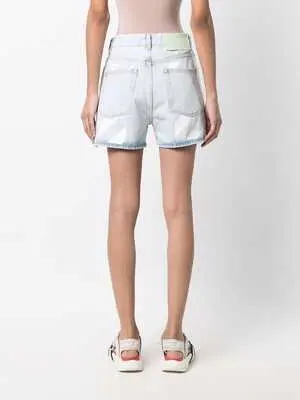 Off-White Diag-stripe Denim Shorts