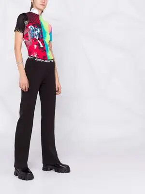 Off-White Logo Tape Knit Trousers