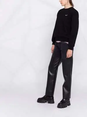 Off-White Diag-stripe Printed Sweatshirt - Black
