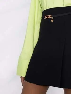 Versace La Greca Chain A-line Mini Skirt