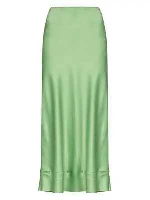LEE MATHEWS Stella Silk Midi Skirt