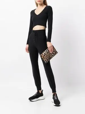The Upside Long-sleeve V-neck Crop Top