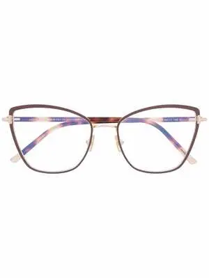TOM FORD Tortoiseshell Cat-eye Glasses - Brown