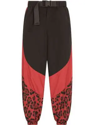 Dolce & Gabbana Panelled Leopard-print Trousers